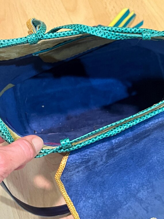 Rare Ruby Firecat Tucson Leather shoulder bag with vi… - Gem