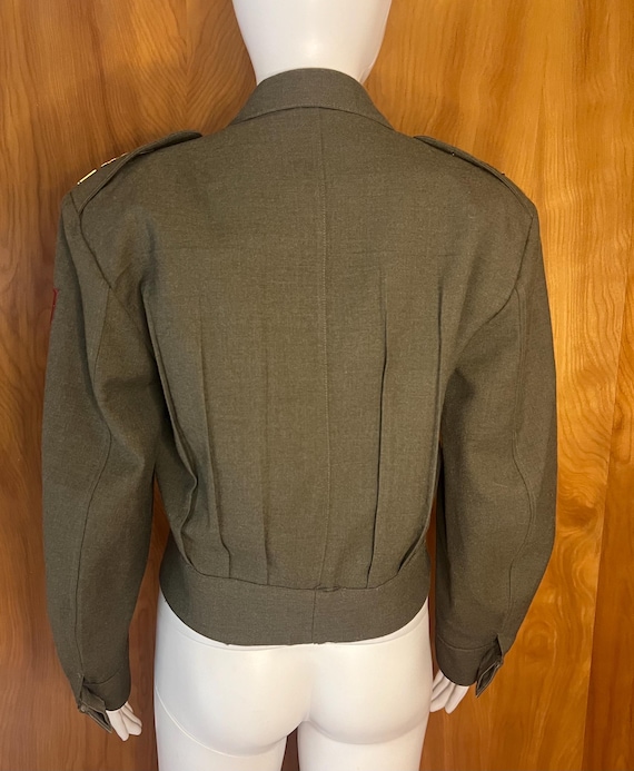 1976 Cropped Belgian Army Jacket - Men's Medium 40 ch… - Gem