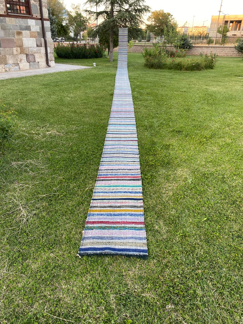 Swedish Rag Rug, Extra Long Stair Runner, Rag Rug Loom, Flatweave ...