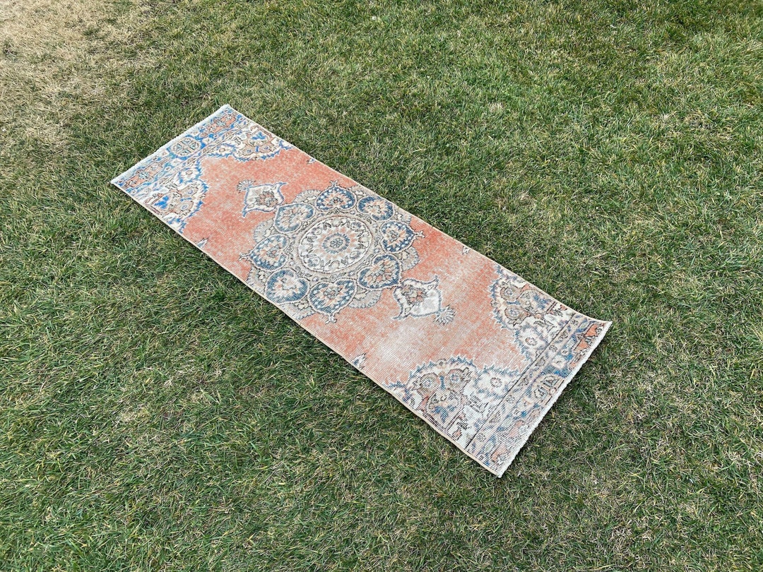 2x6 Runner Rug, Red Turkish Runner, Narrow Oushak Runner, Vintage ...