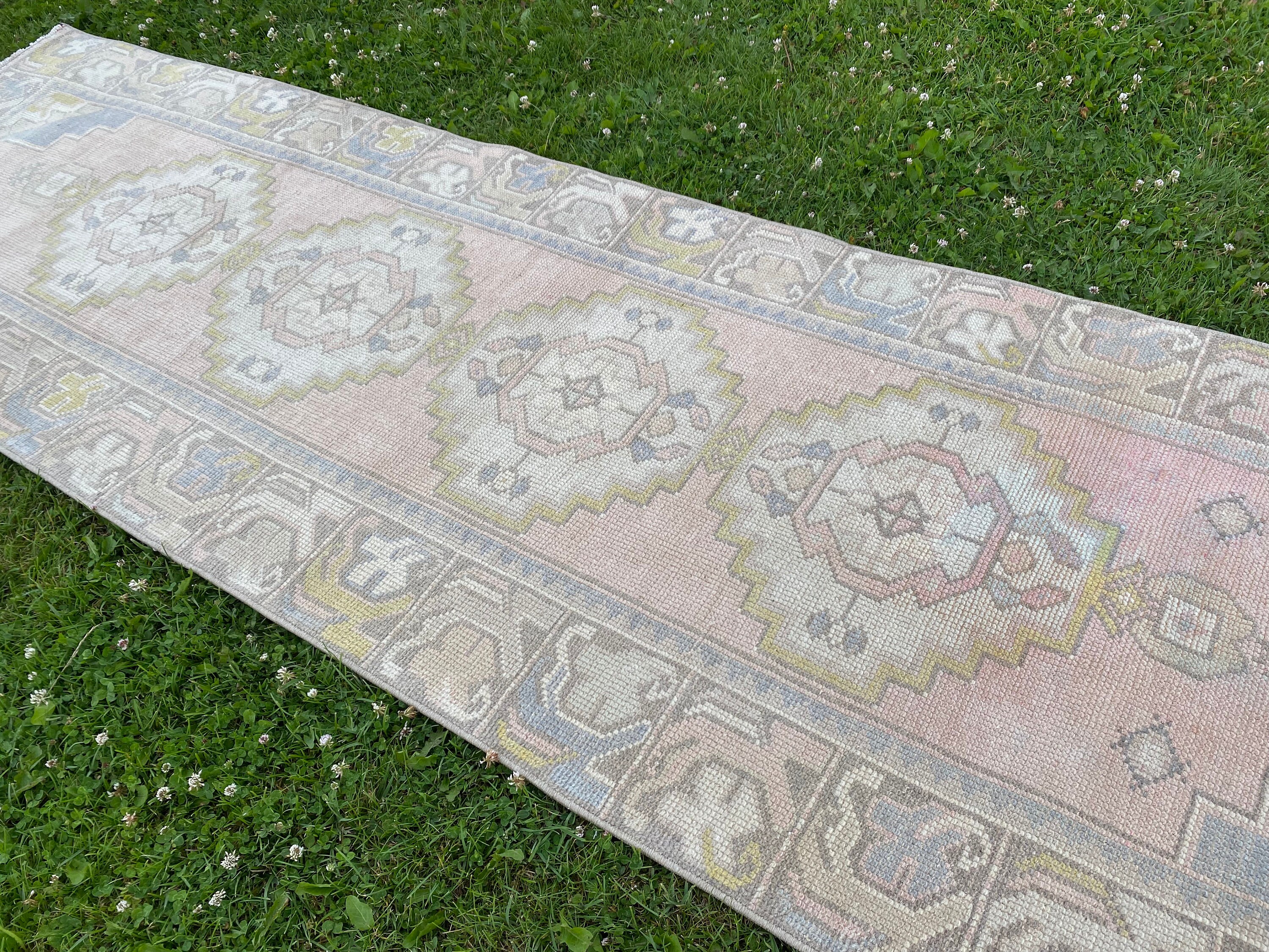 3x10 Persian Runners Pink Vintage Runner Long Turkish - Etsy