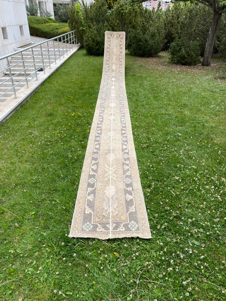 Vintage Stair Runner, Extra Long Runner Rug, Patchwork Rug Runner, 24 ...