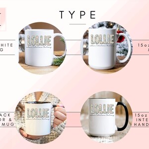 Lollie Mug With Kids Names, Personalized Lollie Wildflowers Mug ...