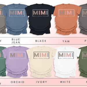 Mimi Shirt With Grandkids Names,mimi Gifts,personalized Mimi Shirt ...