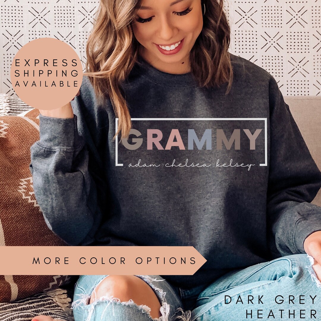 Grammy Sweatshirt With Grandkids Names, Personalized Grammy Sweatshirt ...