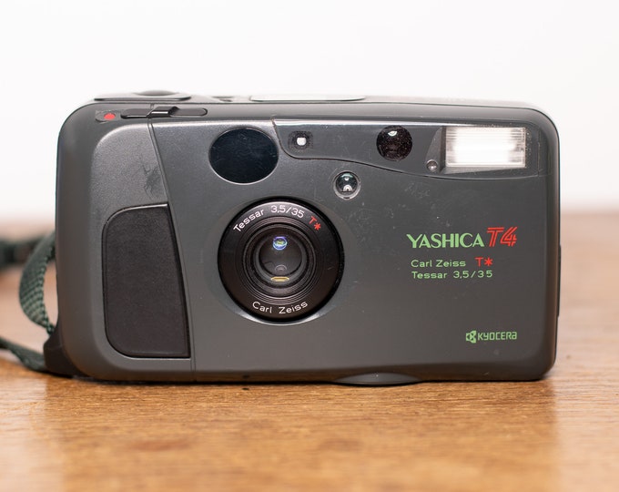 Yashica T4 Safari Limited Edition Kyocera Slim T Point and Shoot Analog Camera Very Good ...