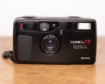 Yashica T4 Safari Limited Edition Kyocera Slim T Point and Shoot Analog Camera Very Good ...