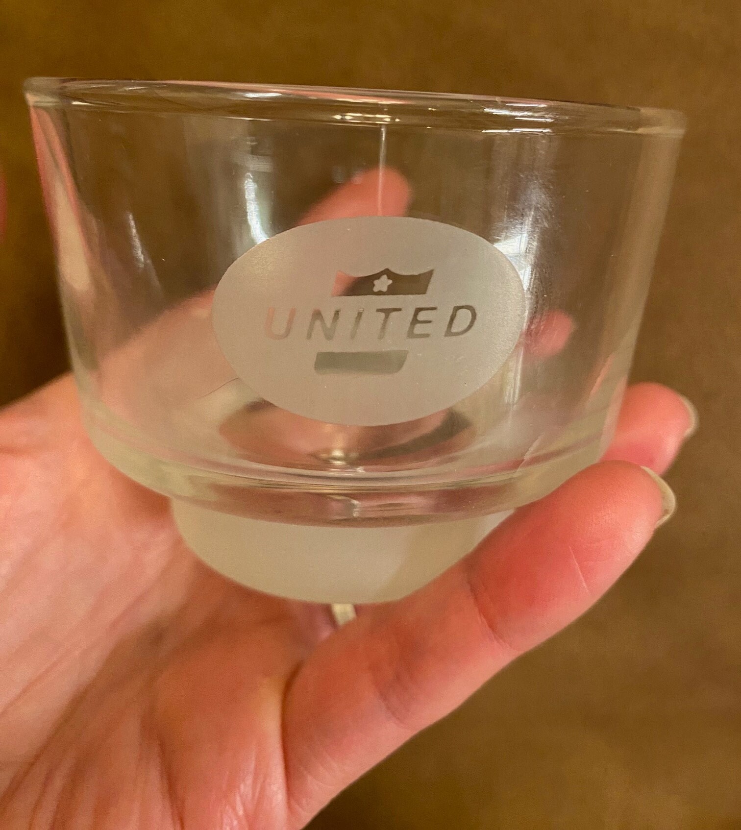 Vintage United Airlines First Class Glass 1960s - Etsy