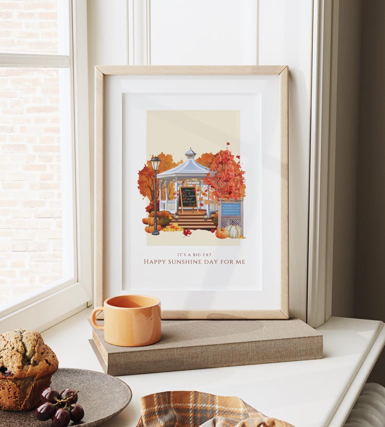 Gilmore Girls Inspired Digital Print Set of 5 - Digital TV Show Art ...