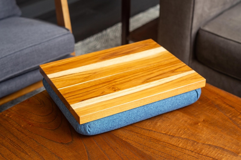 Cushioned Lap Desk "kahakai" – Solid Hardwood, Made to Order - Etsy
