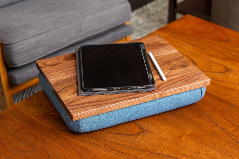 Cushioned Lap Desk "kahakai" – Solid Hardwood, Made to Order - Etsy