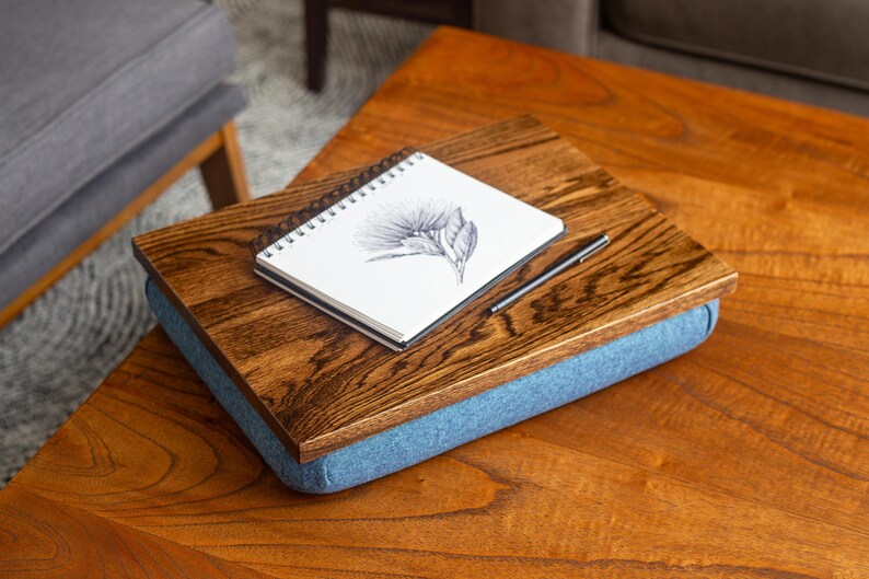 Cushioned Lap Desk "kahakai" – Solid Hardwood, Made to Order - Etsy