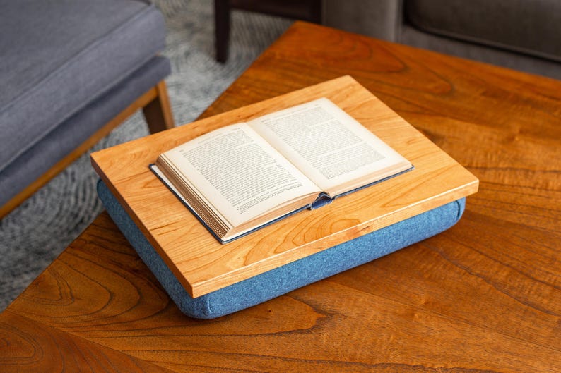 Cushioned Lap Desk "kahakai" – Solid Hardwood, Made to Order - Etsy