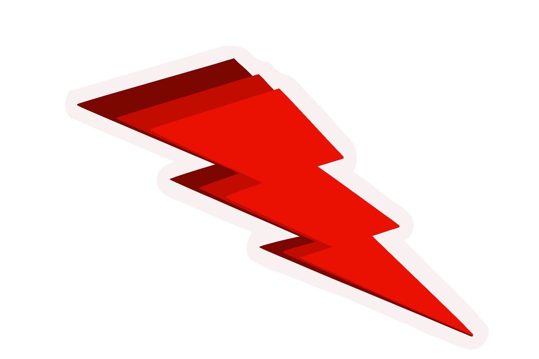 Lightning Bolt Sticker - Etsy