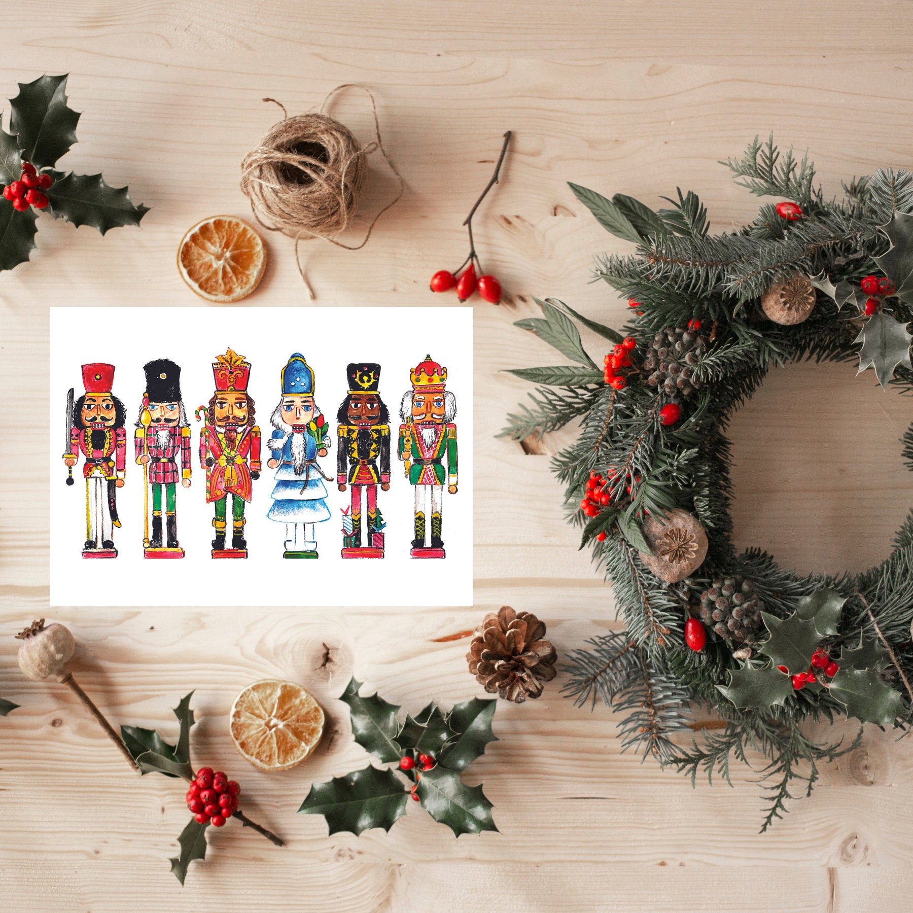 DIGITAL DOWNLOAD- Nutcracker Holiday Printable, Christmas Wall Art ...