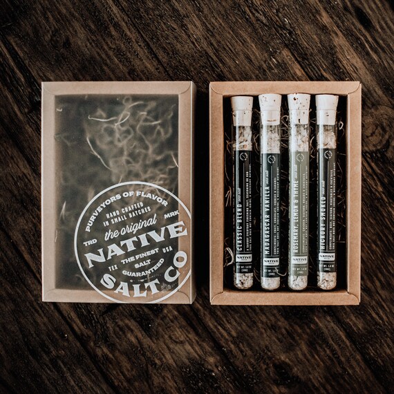 Four Vial Infused Sea Salt Blended / Infused Flake Salt | Etsy