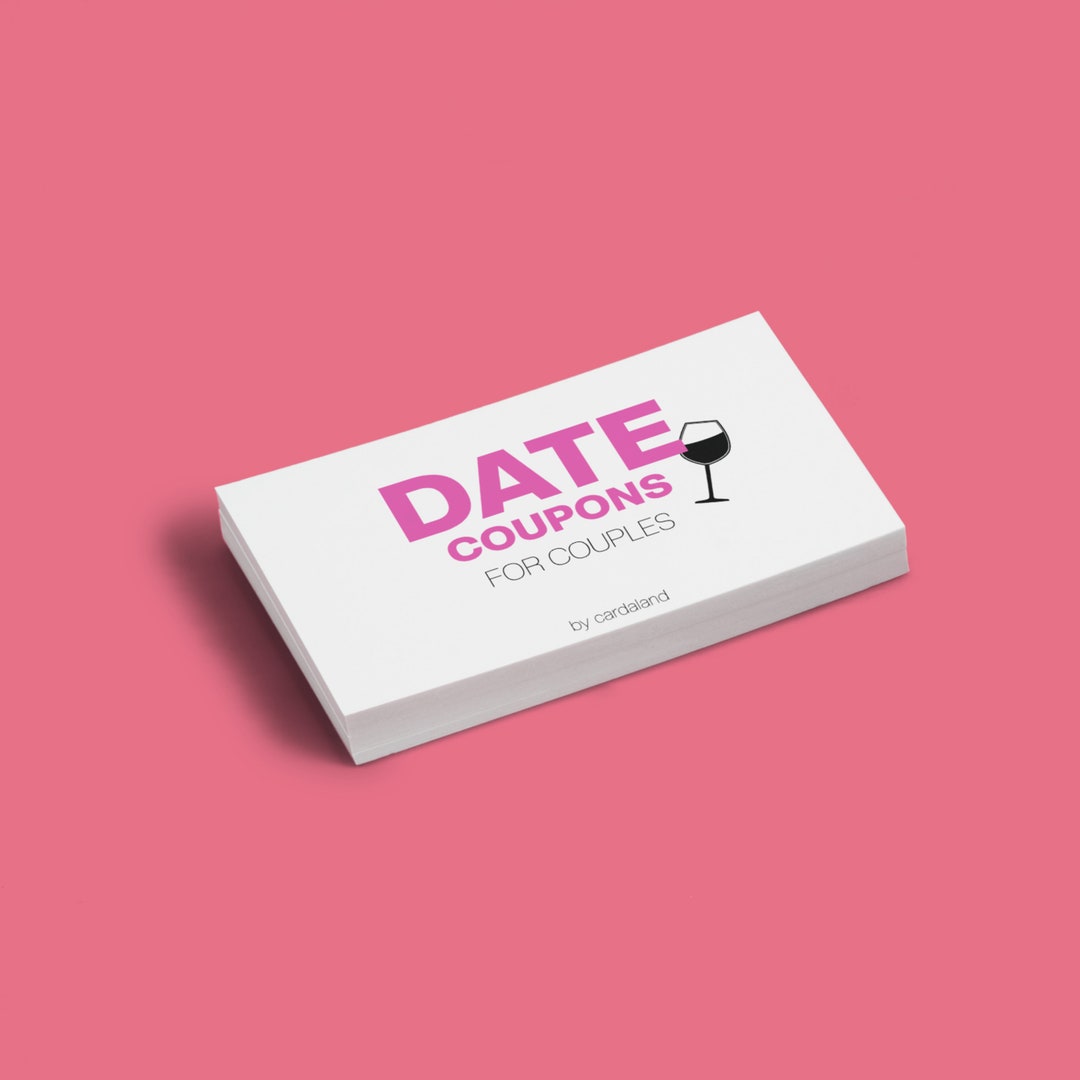 Date Coupons for Couples Fun Bucket List Game Hot Gift Under 20 ...
