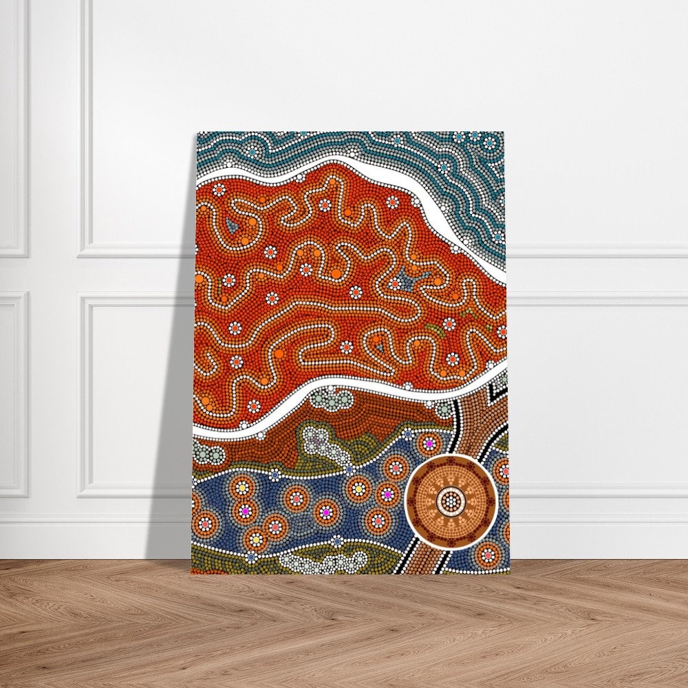 Aboriginal Dot Wall Art Traditional Indigenous Print Cultural Native ...