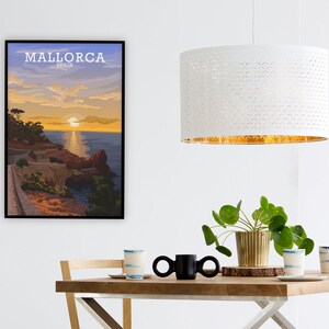 Mallorca Travel Print Spain Poster Majorca Balearic Islands ...