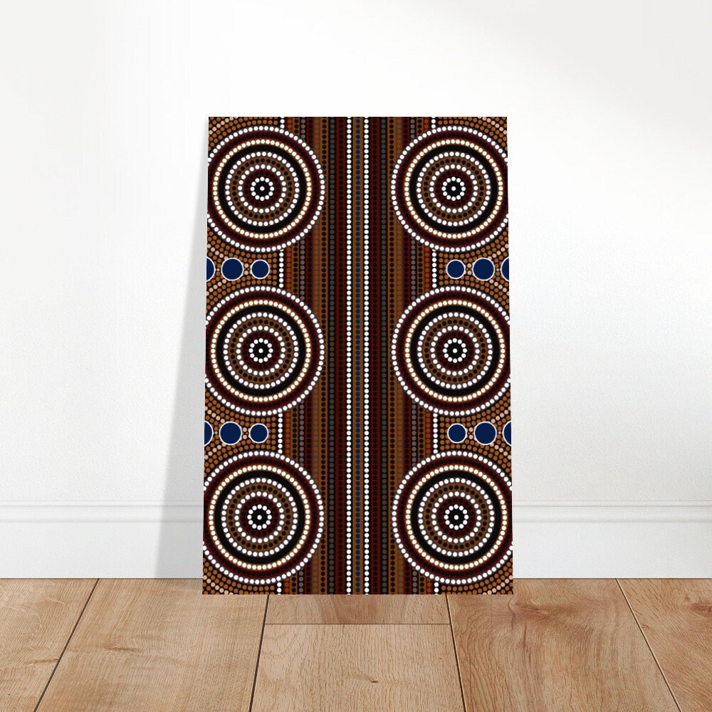 Aboriginal Dot Wall Art Traditional Indigenous Print - Etsy