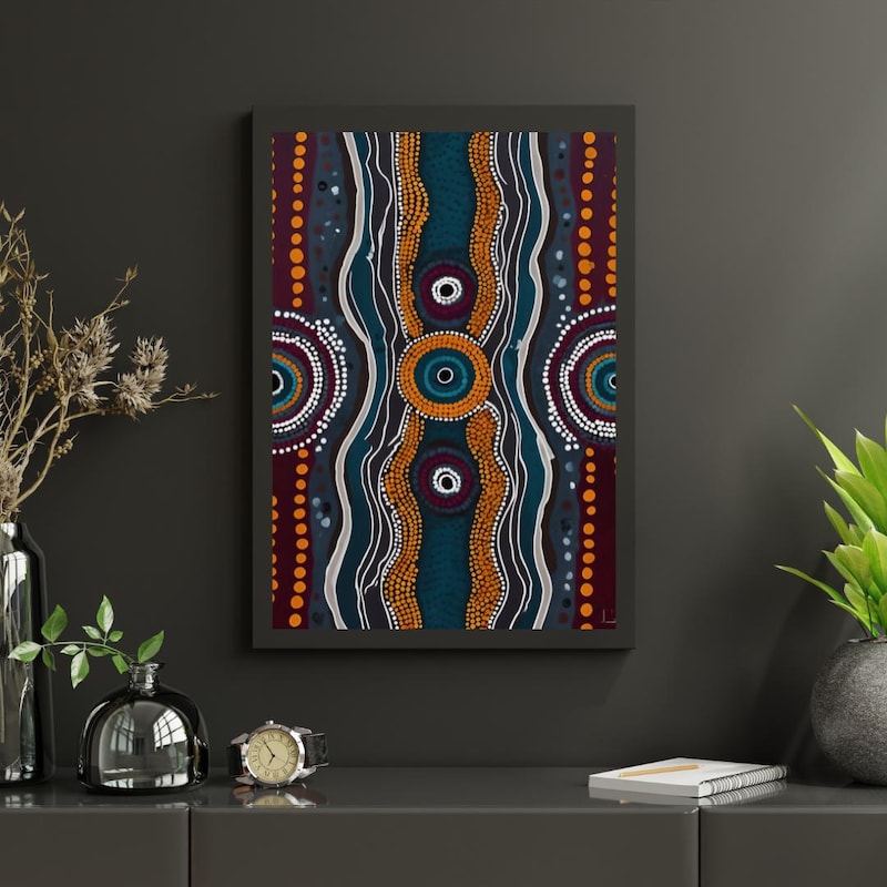Red Dot Abstract Art - Etsy