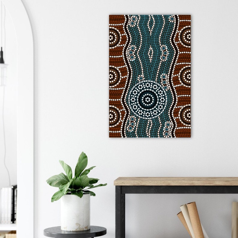 Aboriginal Dot Wall Art Traditional Indigenous Print - Etsy