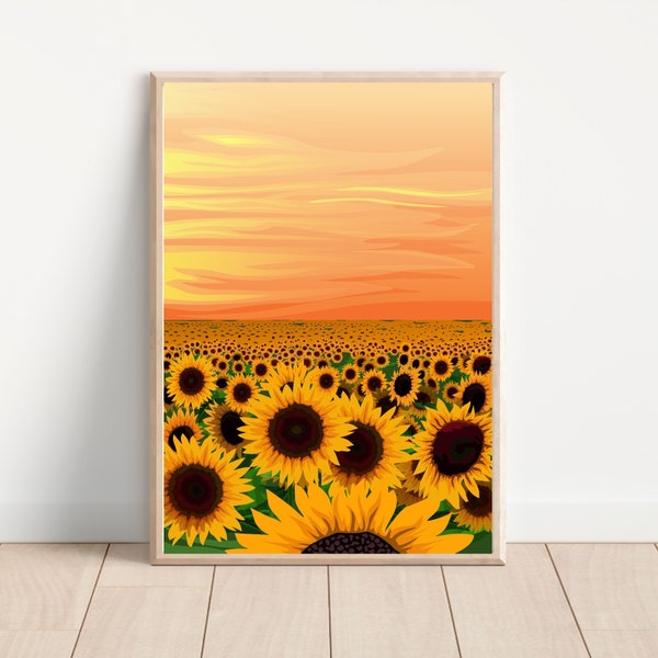 Sunflower Poster - Etsy