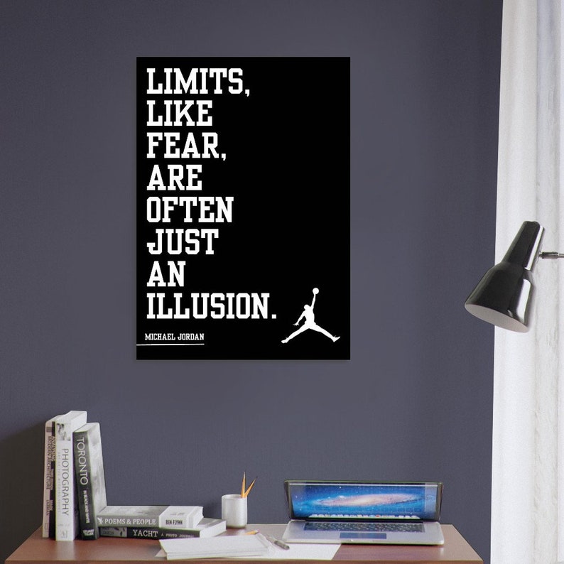 Michael Jordan Quote Print Basketball Quote Poster Motivational Fitness ...