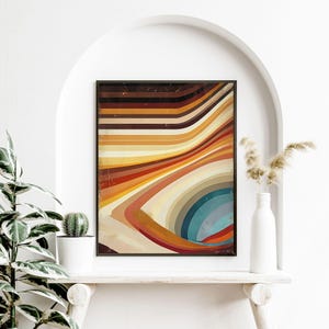 Retro 70s Poster Funky Digital Print Music Studio Wall Art Vibrant ...
