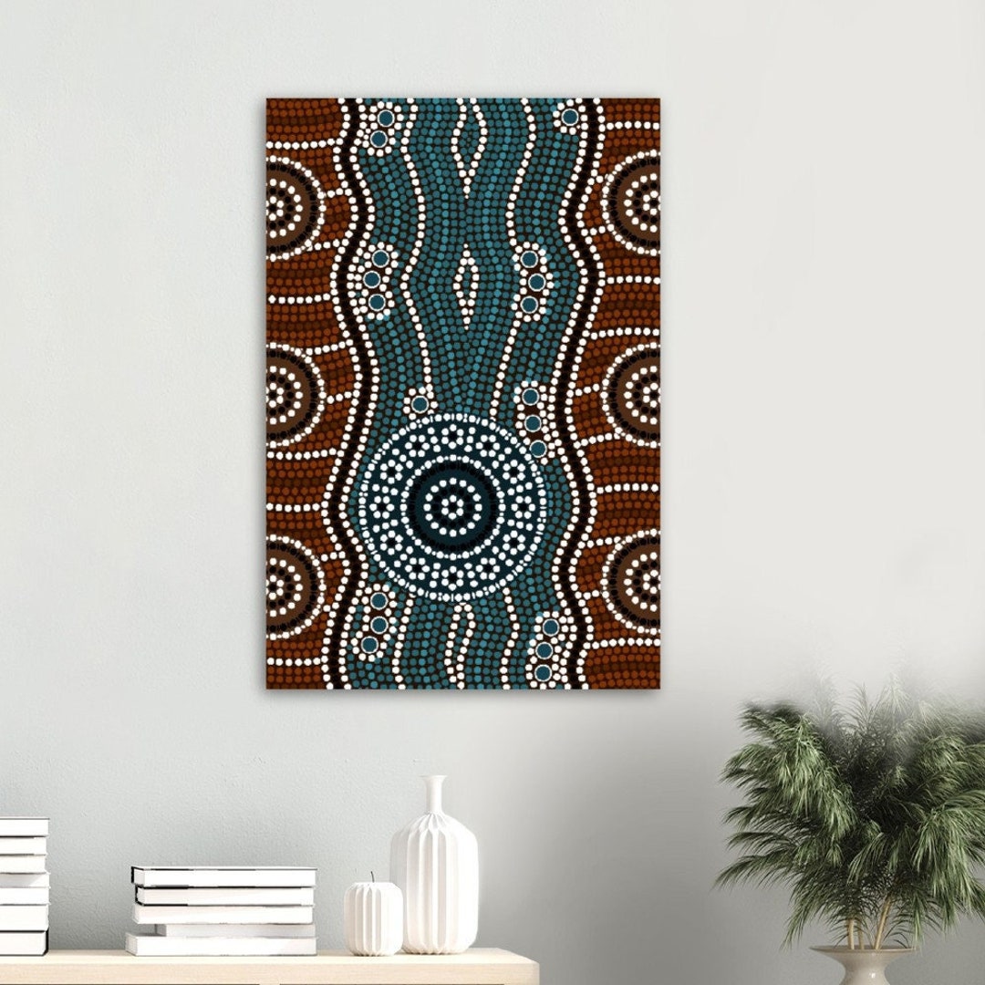 Aboriginal Dot Wall Art Traditional Indigenous Print - Etsy