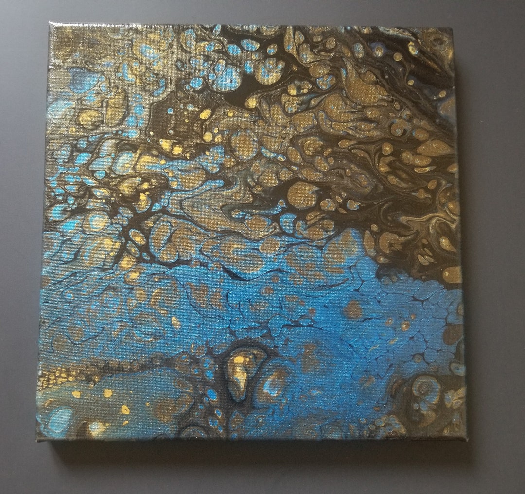 Blue N' Gold Drops - Etsy