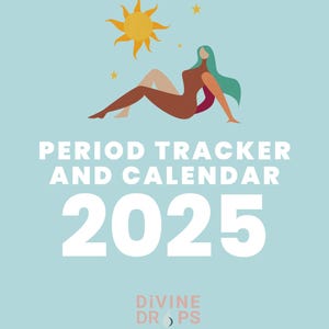 Period Tracker Printable | Digital Period Journal | Year Cycle Calendar ...
