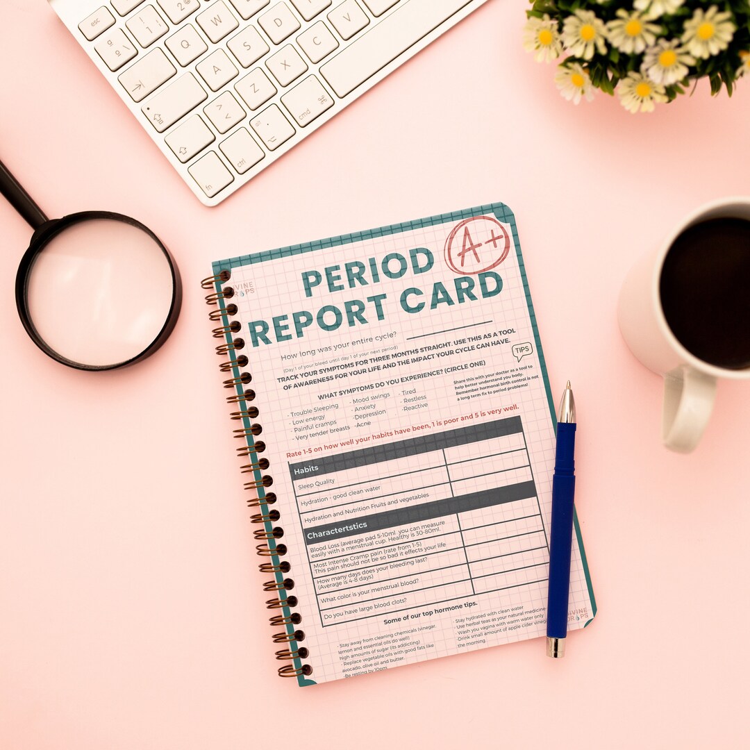 Period Tracker Printable | Digital Period Journal | Year Cycle Calendar ...