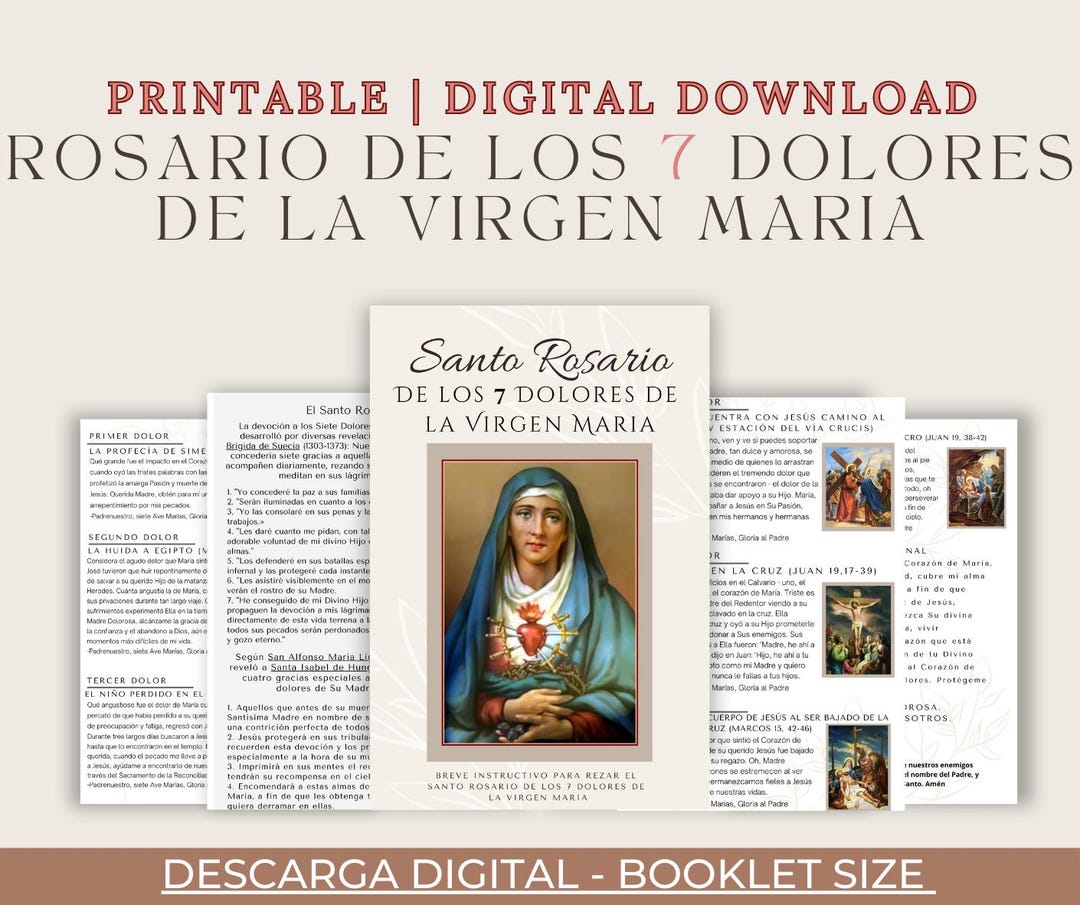 Rosario De Los 7 Dolores, Oraciones Católicas, Oraciones Digitales ...