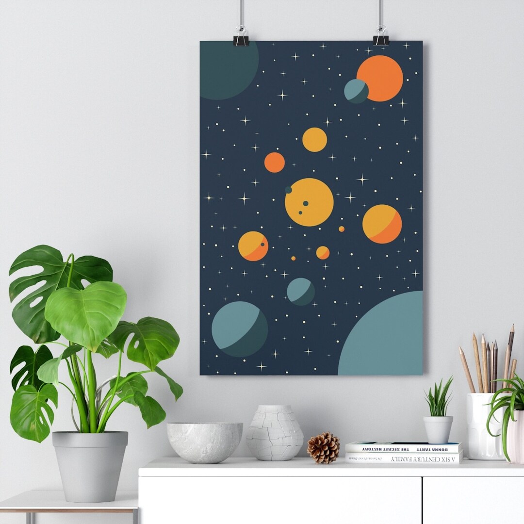 Outer Space Minimalist Poster Premium Matte Archival Print - Etsy