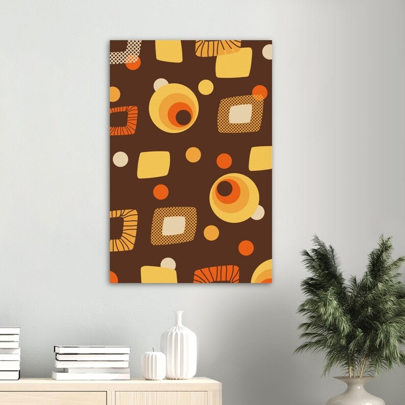 1970s Space Age Minimalist MCM Poster: Matte Archival Print - Etsy