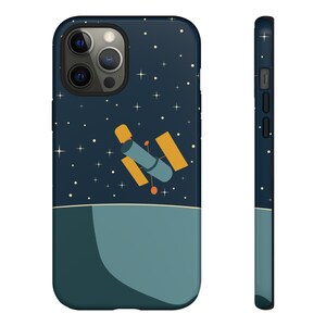 Minimalist Space Theme Custom Cell Phone Case | iPhone 16 and Samsung ...