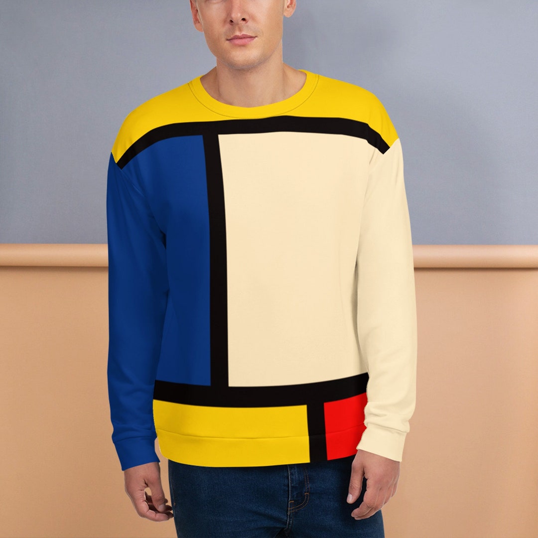 Mondrian Sweatshirt: Bauhaus Inspired All Over Print Pullover - Etsy