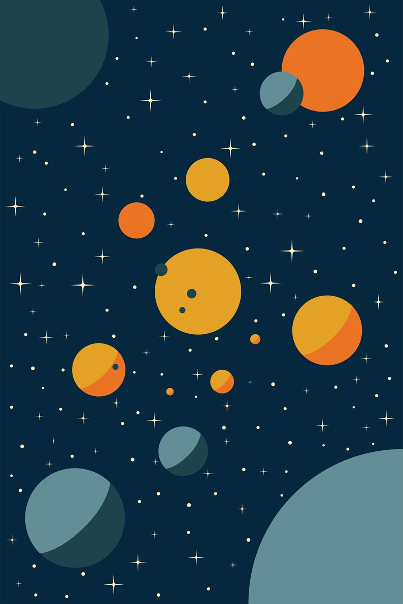 Outer Space Minimalist Poster Premium Matte Archival Print - Etsy