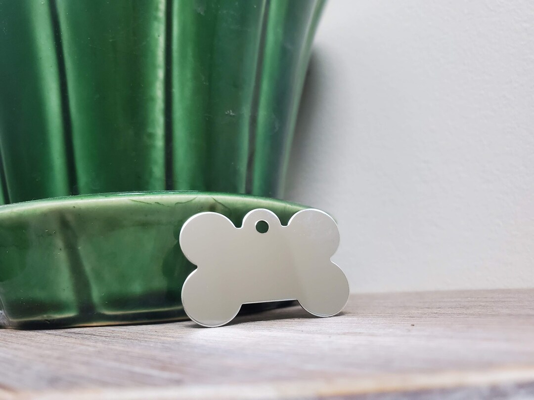 DOG TAG Bone, Small Custom Engraved, Made to Order - Etsy