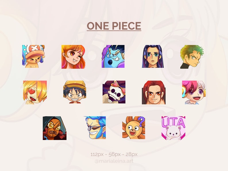 One Piece Emote for Twitch and Discord Red Movie With Shanks - Etsy India