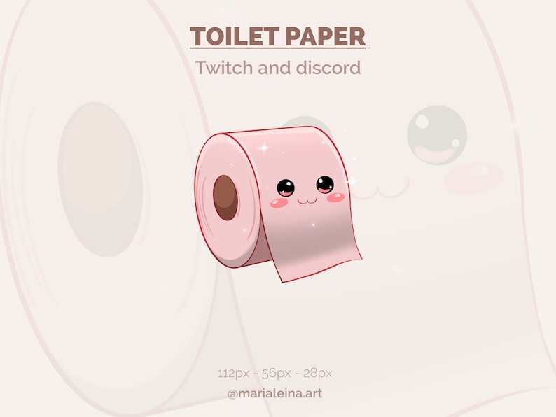 Toilet Paper Emote for Twitch - Funny Emoticon - Downloadable Digital ...