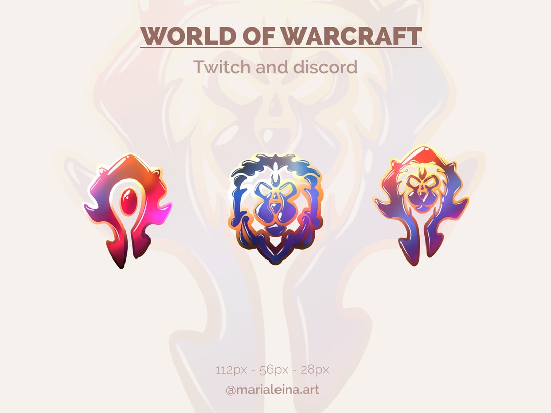 Set of 3 Twitch World of Warcraft Emotes - Themed Gaming Emotes ...