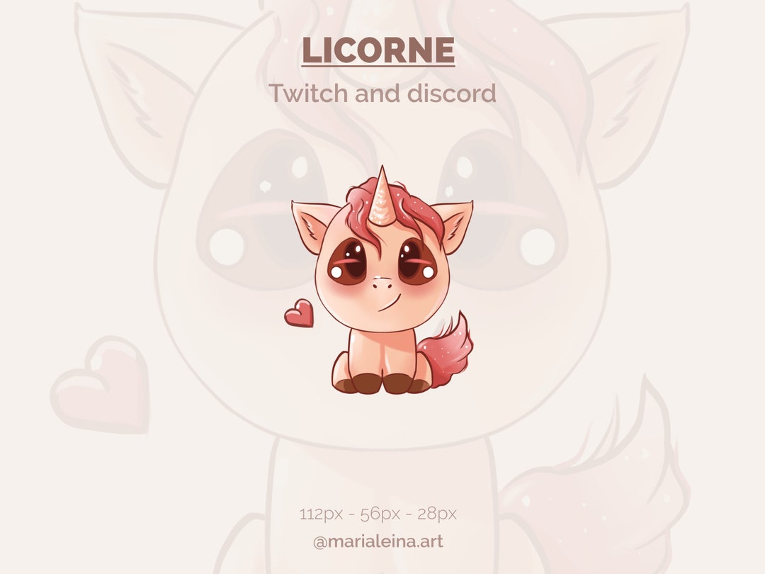 Magical Unicorn Emote for Twitch - Fairy Emoticon - Downloadable ...