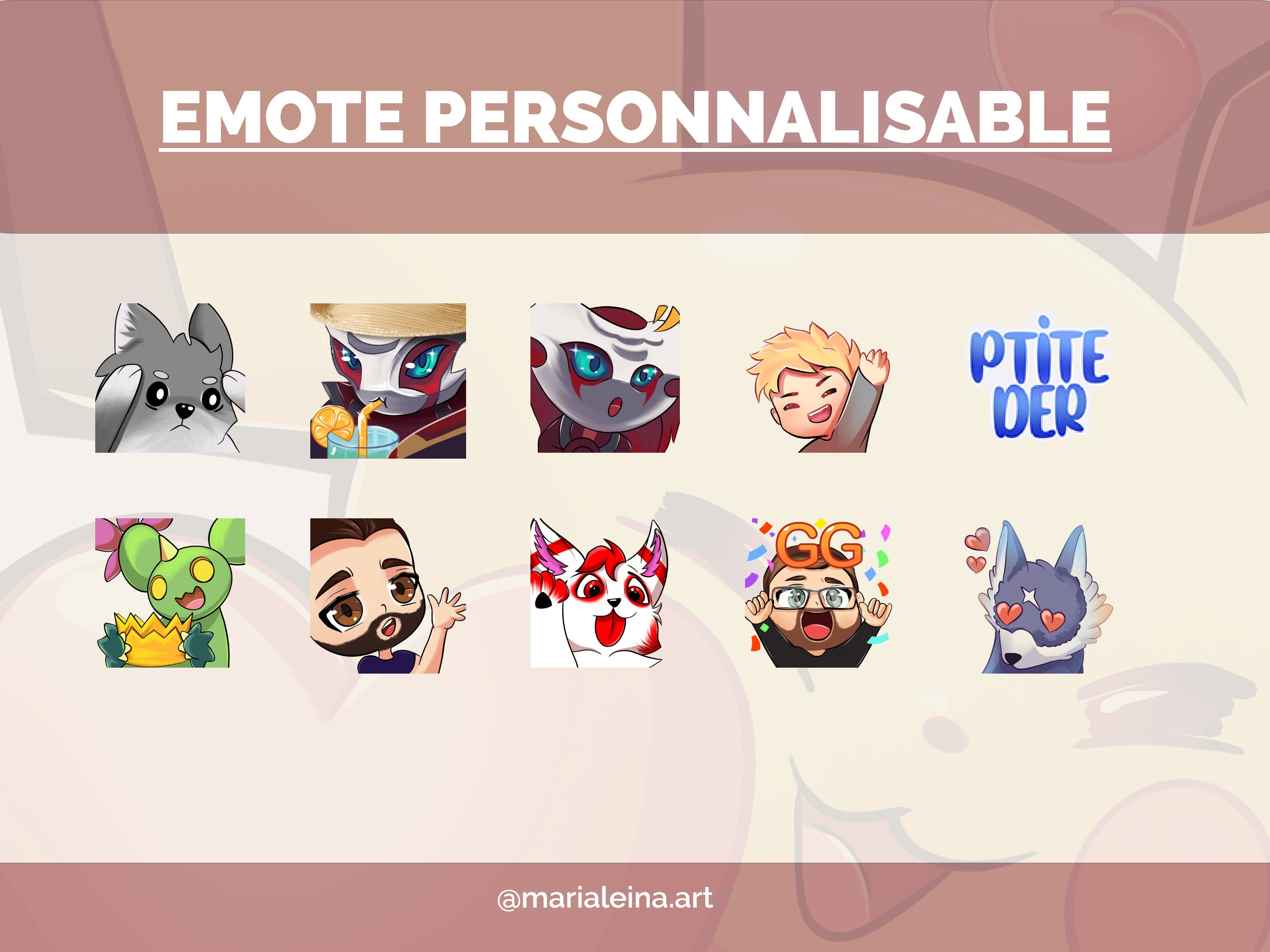 Creating Custom Emotes for Twitch Bespoke Emoticons Digital Design ...