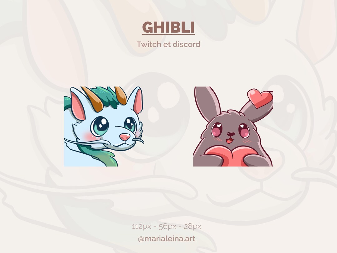 Twitch Emote Duo - Haku and Totoro - Spirited Away - My Neighbor Totoro ...