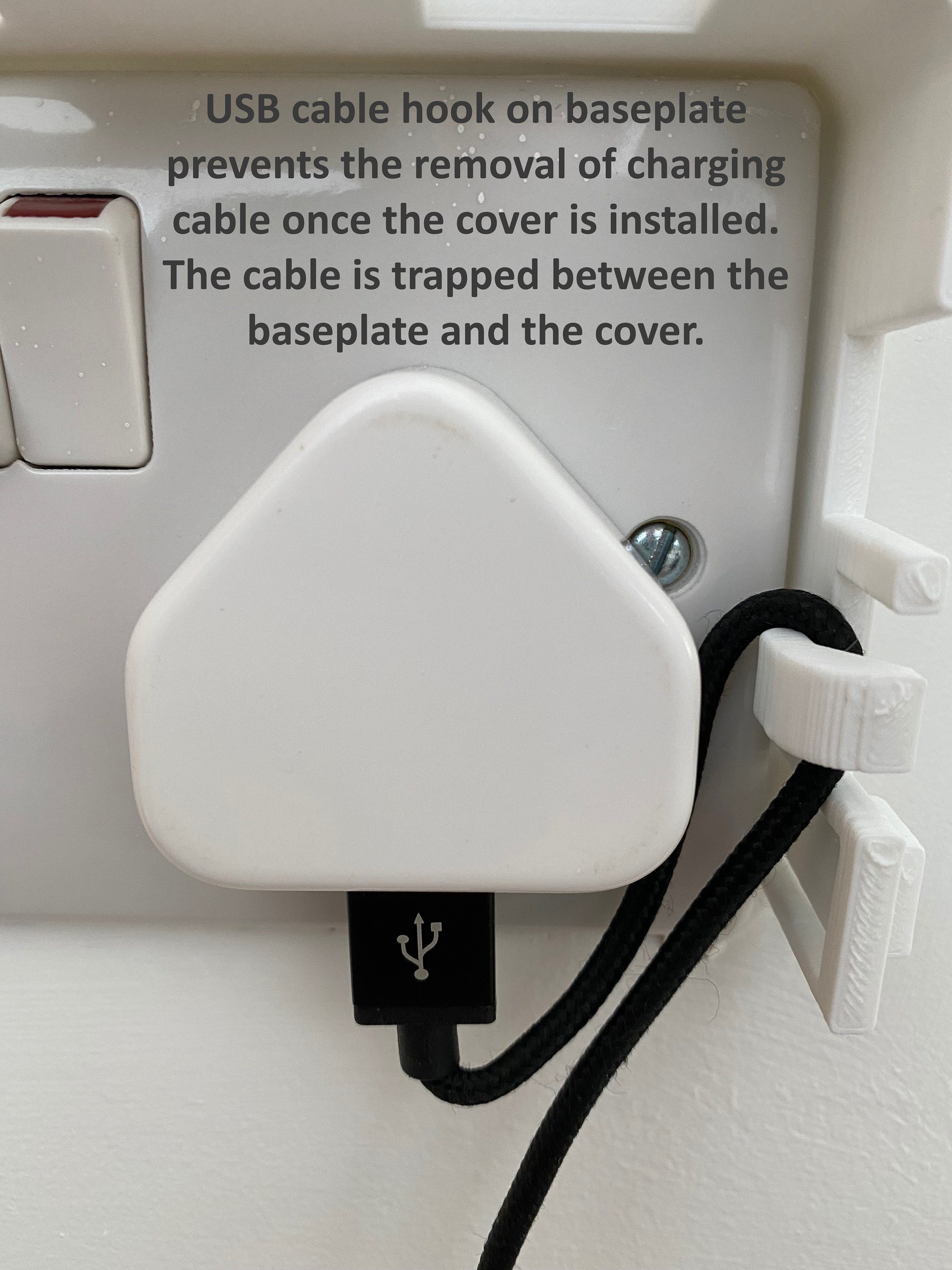 Plugminder: Lockable 3d-printed Socket, Plug and Phone Charger Cable ...
