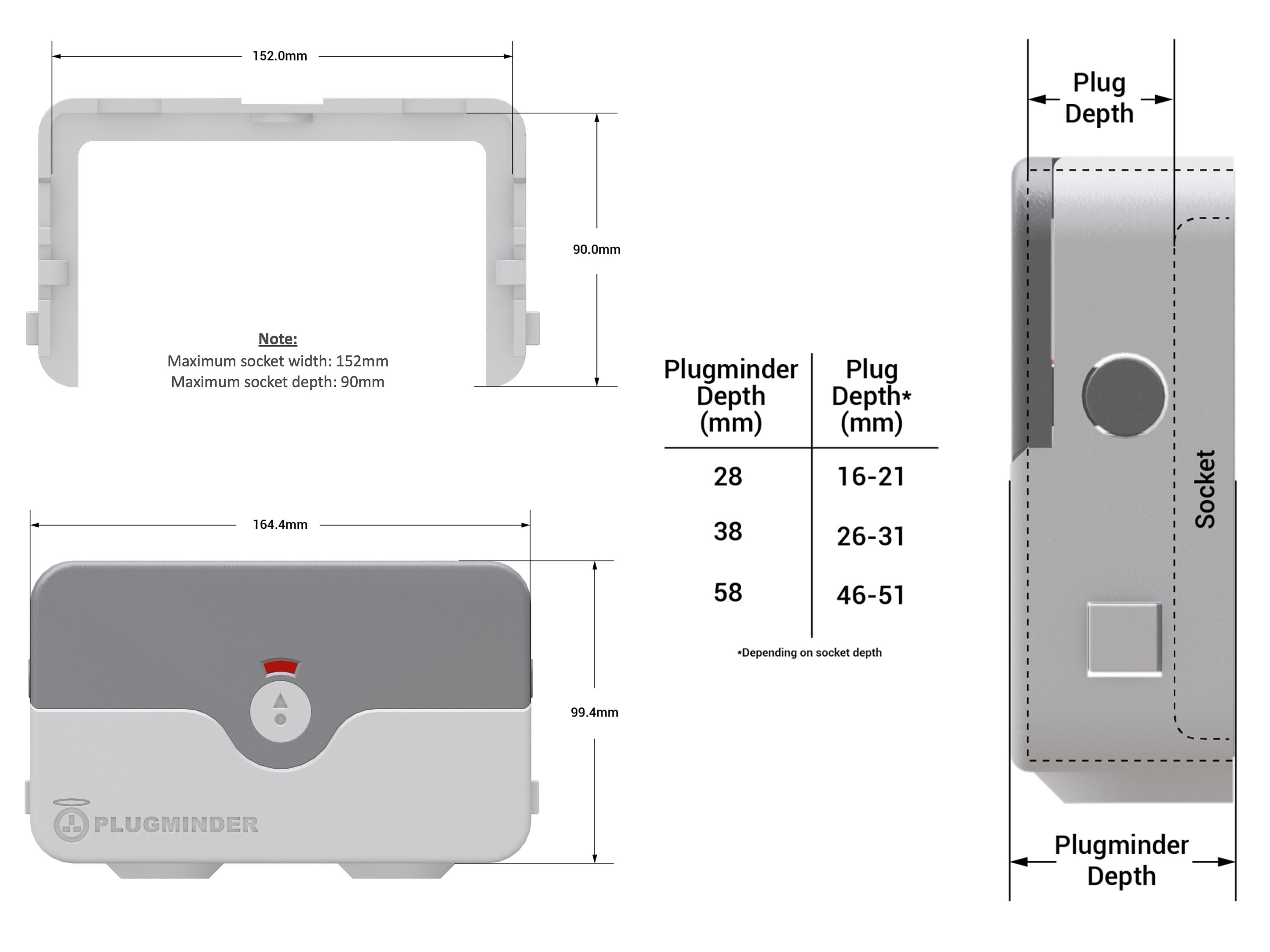 Plugminder: Lockable 3d-printed Socket Plug and Phone Charger - Etsy