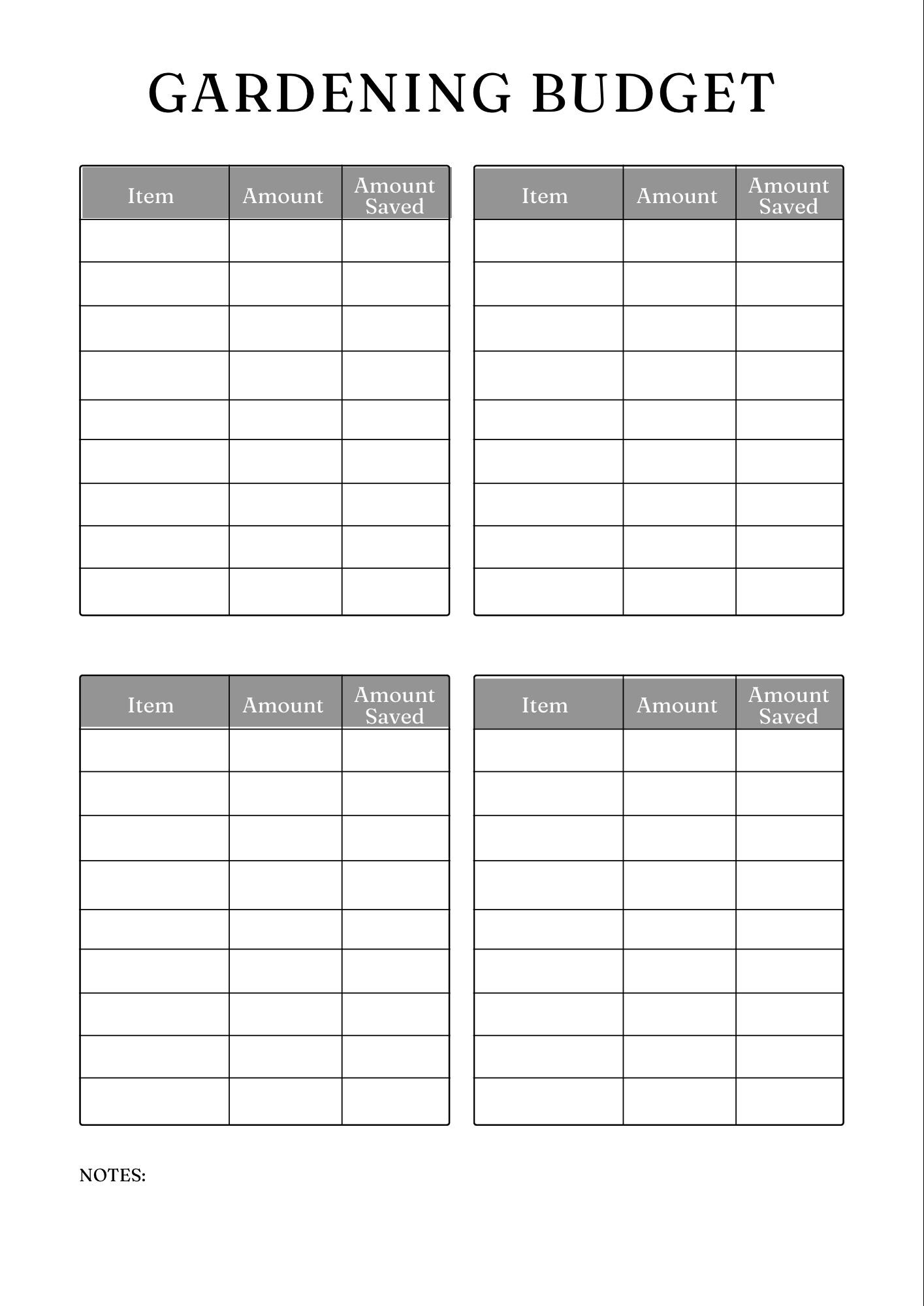 Customizable Garden Planner Template Bundle - Etsy