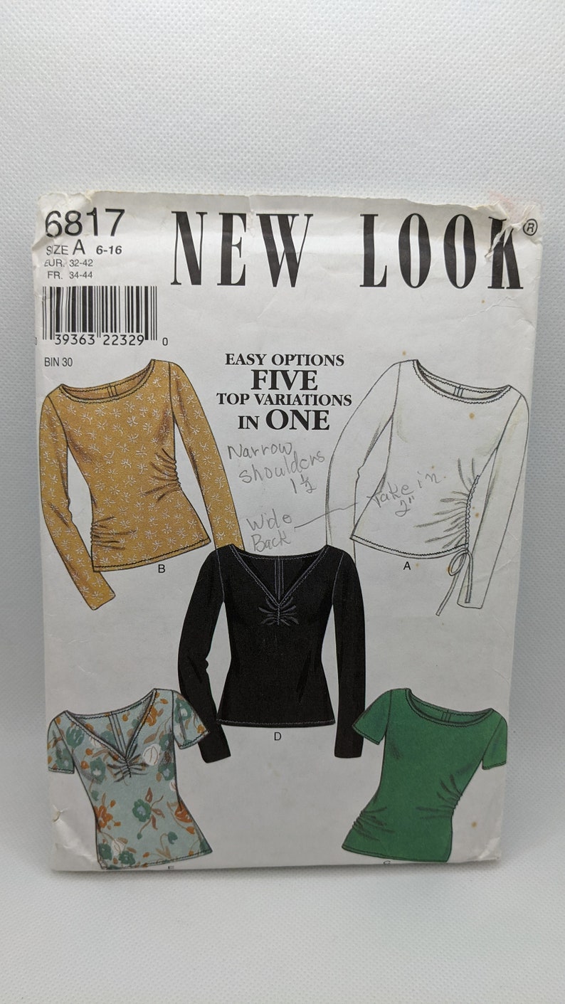 199os New Look Simplicity Sewing Pattern 6817 Misses' - Etsy